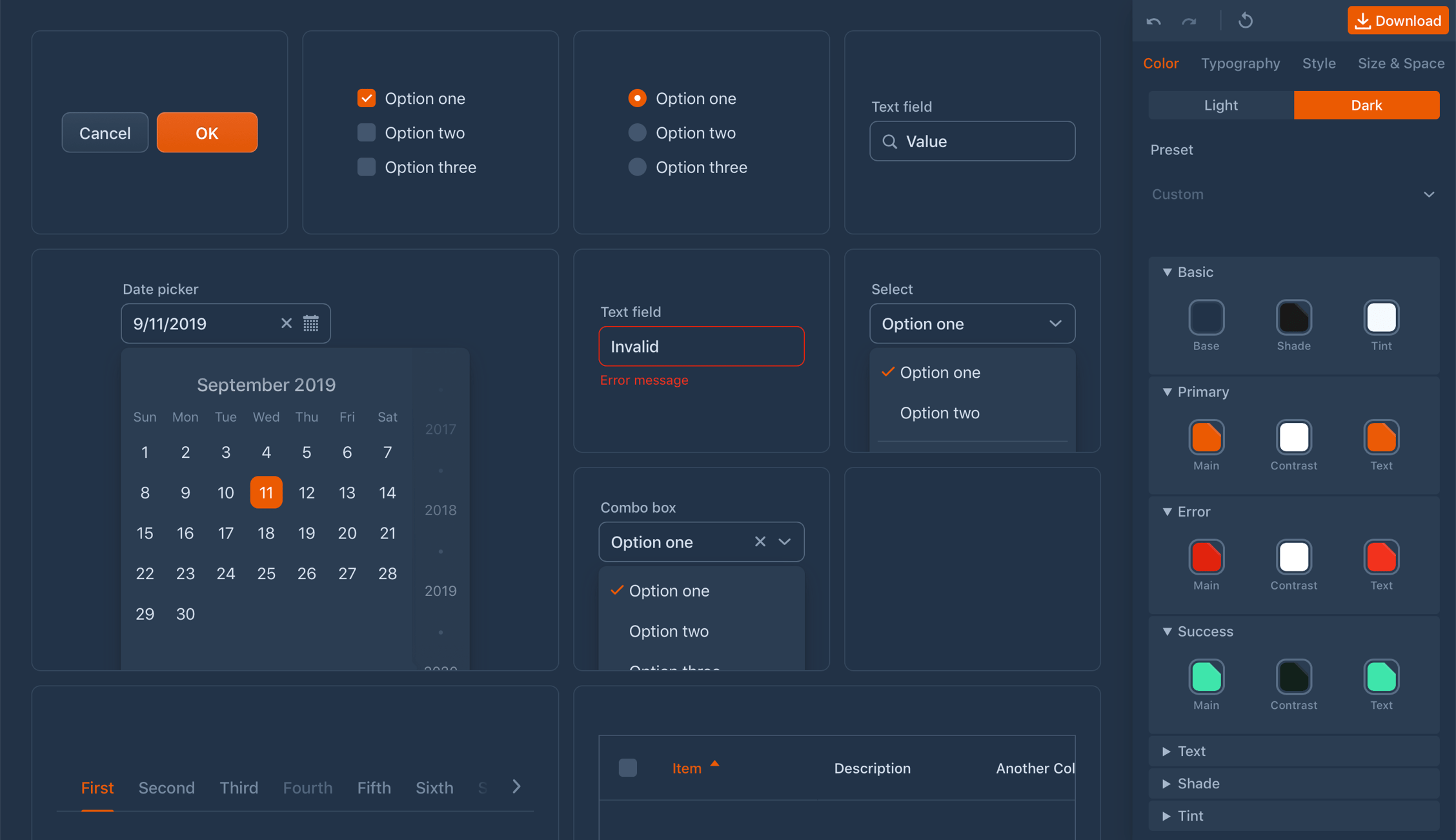 Lumo theme editor