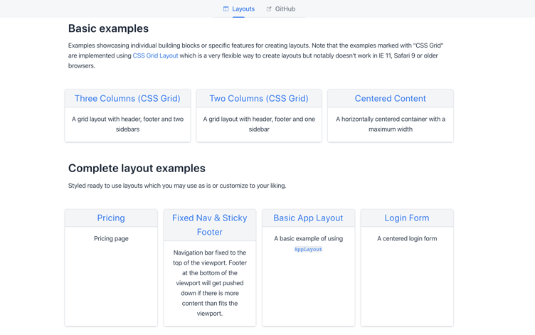 Layout examples for Vaadin Layout examples for Vaadin